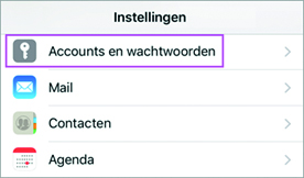 E-mail account instellen Apple - Verentis